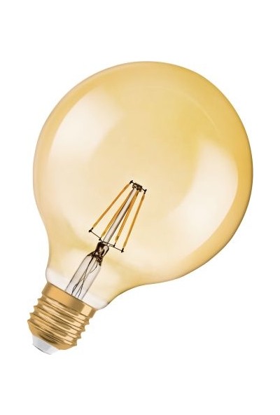 Osram Led Vintage Gold Globe Sarı Işık 4 W E27 Duy Ampul