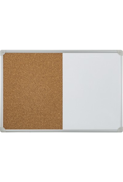 İnter MantarPano-Yazı Tahtası Çift Fonksiyon Lüx Alüminyum Çerçeveli D.Monte 45 x 60 INT-522