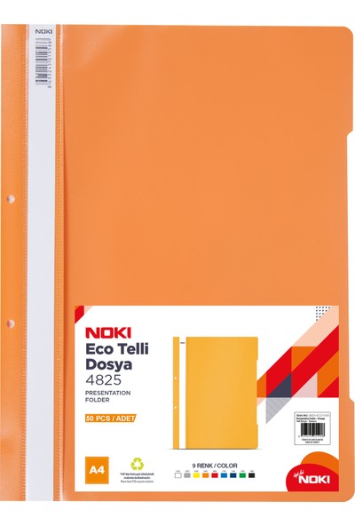 Noki Telli Dosya Xl Turuncu 50'Li