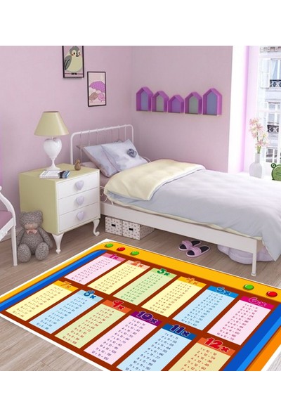 Karnaval Çarpım Tablosu Eğitici Çocuk Halısı