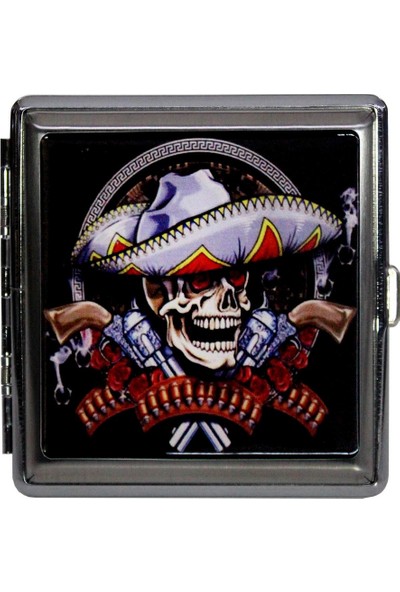 Modaroma Şapkalı Kuru Kafa & Silah Sigara Tabakası