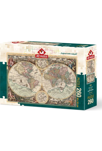 Art Puzzle Dünya Haritası 260 Parça Puzzle