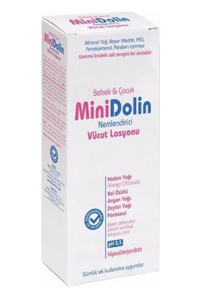 Minidolin Nemlendirici Vücut Losyonu 250 ml