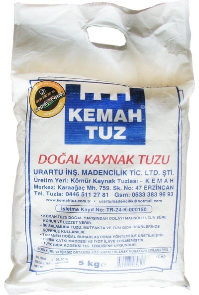 Kemah Tuzu (Erzincan) 5 kg Kemah Tuzu (Erzincan) 5 kg