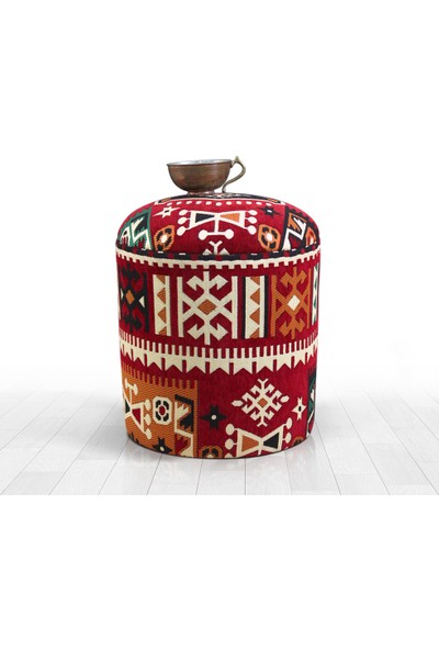 Lorence Home Bozok Kilim Puf - Babil