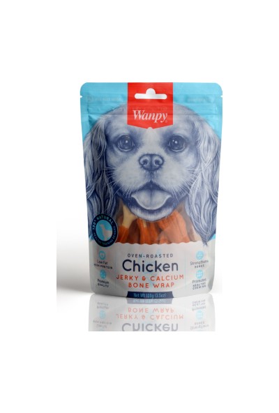 Wanpy Oven Roasted Tavuk Sargılı Kalsiyum Takviyeli 100 gr Köpek Ödülü Wanpy Oven Roasted Tavuk Sargılı Kalsiyum Takviyeli 100 gr Köpek Ödülü
