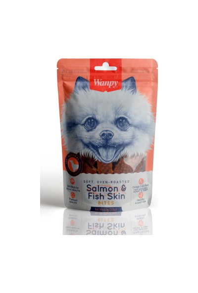 Wanpy Oven Roasted Gerçek Somon Dilimleri 100 gr Köpek Ödülü Wanpy Oven Roasted Gerçek Somon Dilimleri 100 gr Köpek Ödülü