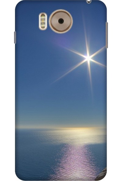 Cekuonline Vestel Venüs V3 5580 Desenli Esnek Silikon Telefon Kapak Kılıf - Sakin Deniz