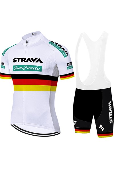 Bisiklet Jersey Erkek Kısa Kollu + Bisiklet Şortları Jel Bisiklet Mtb Giyim Seti