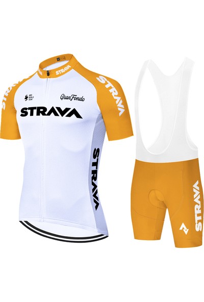 Team Pro Kısa Kollu Bisiklet Forması, Erkek Önlüğü Şort Şort