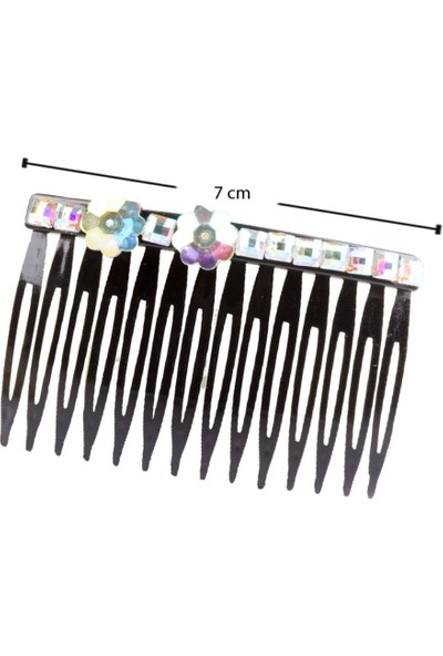 Strongart Yan Toka Taşlı Beyaz Toka