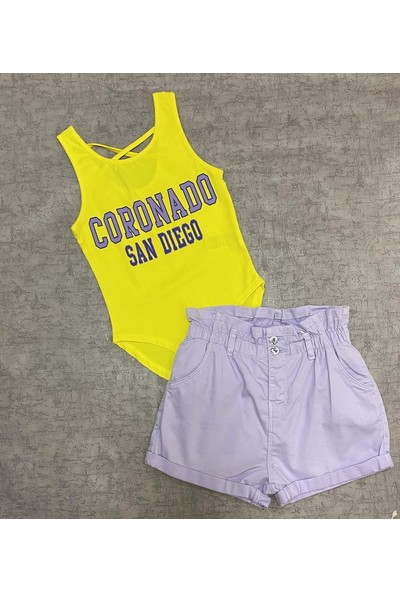Çikoby Kız Çocuk Şortlu Takım