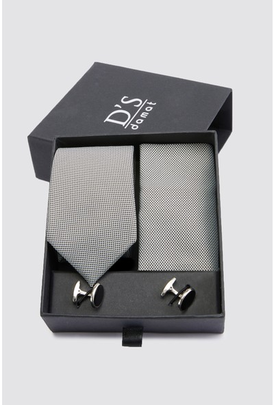 D'S Damat Ds Damat Standart Kravat-Mendil-Kol Düğmesi Aksesuar Setleri D'S Damat Ds Damat Standart Kravat-Mendil-Kol Düğmesi Aksesuar Setleri