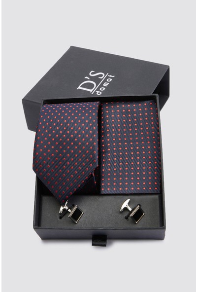 D'S Damat Ds Damat Standart Kravat-Mendil-Kol Düğmesi Aksesuar Setleri D'S Damat Ds Damat Standart Kravat-Mendil-Kol Düğmesi Aksesuar Setleri