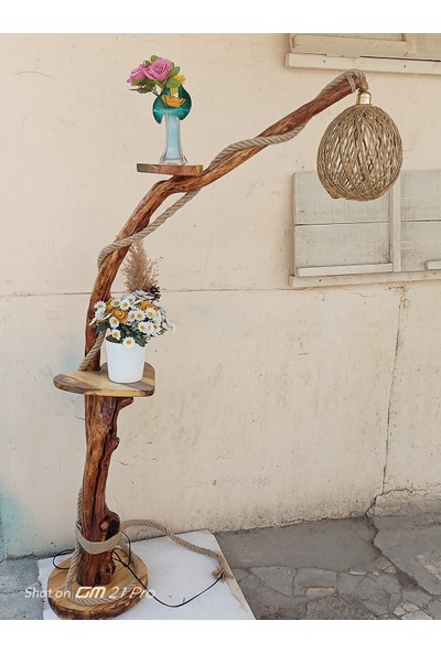 Woodeens Özel El Yapımı Ağaç Lambader