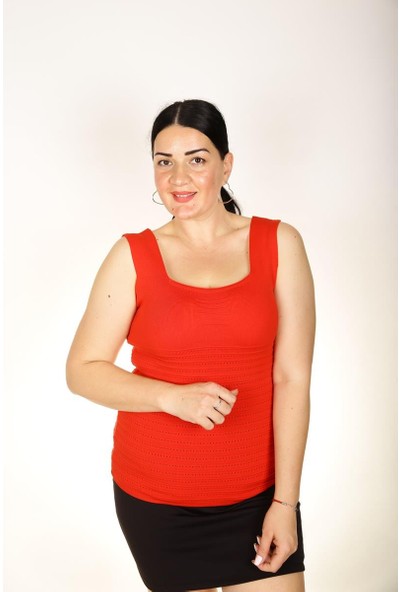 D'lavella Kare Yaka Fitilli Büyük Beden Askılı Body D'lavella Kare Yaka Fitilli Büyük Beden Askılı Body