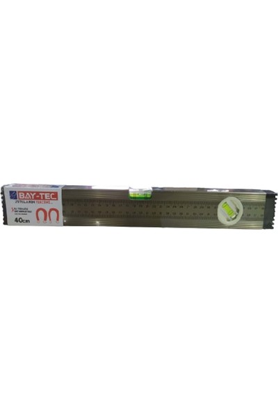 Bay-Tec 40CM/16INC Gri Mıknatıslı Su Terazisi MK0600 Bay-Tec 40CM/16INC Gri Mıknatıslı Su Terazisi MK0600