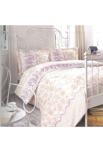 Babylee Çift Kişilik Ranforce Nevresim Takımı Vintage Charlotte