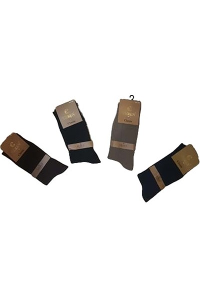 Ceren Erkek Bambu Classic Çorap (4 Paket) C 00275 - Karışık Renkli - 41-44