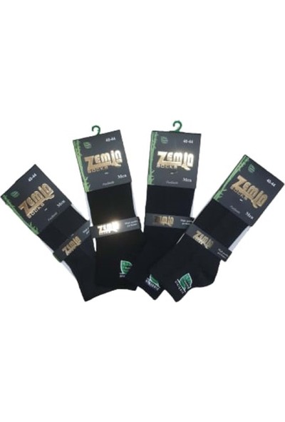 Zemin Socks Erkek Bambu Parfümlü Patik Çorap (5 Paket) Z 01173 - Karışık Renkli - 40-44