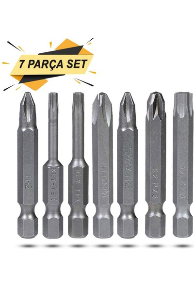 Matkap Bits Ucu Seti Vidalama Uçları Düz Yıldız Torx Uç Ph Pz 7 Parça Matkap Bits Ucu Seti Vidalama Uçları Düz Yıldız Torx Uç Ph Pz 7 Parça