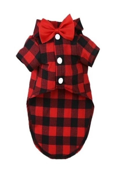 Patici Miss Papyonlu Kırmızı Ekose Gömlek