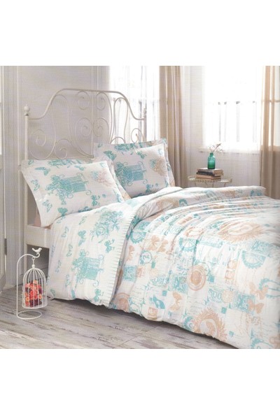 Babylee Çift Kişilik Ranforce Nevresim Takımı Vintage Lavina