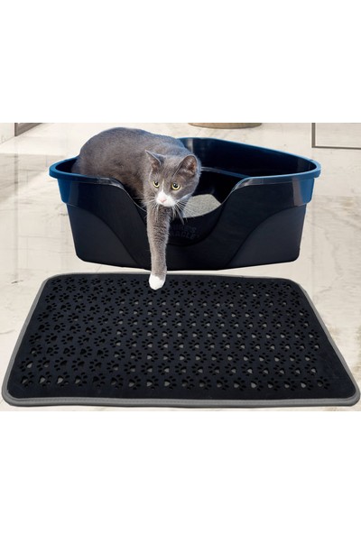 Skyinn Kedi Kumu Paspası Gri Kedi Tuvalet Önü Elekli Paspas Yıkanabilir Silinebilir 70 x 50 cm Skyinn Kedi Kumu Paspası Gri Kedi Tuvalet Önü Elekli Paspas Yıkanabilir Silinebilir 70 x 50 cm