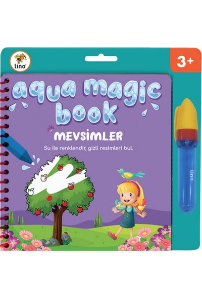 Lino Aqua Magic Book Mevsimler Sihirli Boyama Kitabı Lino Aqua Magic Book Mevsimler Sihirli Boyama Kitabı