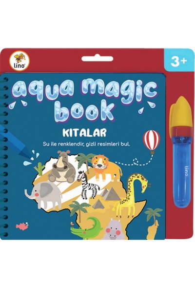 Lino Aqua Magic Book Kıtalar Sihirli Boyama Kitabı Lino Aqua Magic Book Kıtalar Sihirli Boyama Kitabı