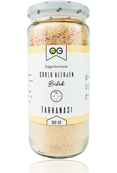 OG natural Çoklu Alerjen Bebek Tarhanası (Ek Gıda) 320 gr OG natural Çoklu Alerjen Bebek Tarhanası (Ek Gıda) 320 gr