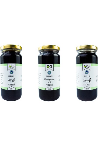 OG natural Organik Sertifikalı Pekmez Seti ( Dut, Üzüm, Keçiboynuzu ) +6 Ay OG natural Organik Sertifikalı Pekmez Seti ( Dut, Üzüm, Keçiboynuzu ) +6 Ay