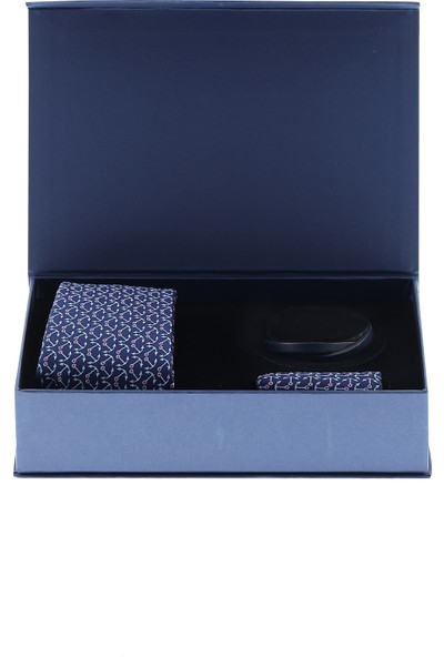 Kiğılı 3'lü Kravat Mendil Bileklik Set