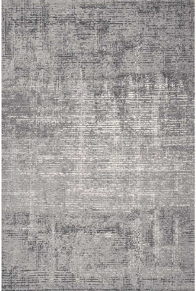 Yuka Gri Etnik Eskitme Desen Yıkanabilir Dijital Baskılı Halı