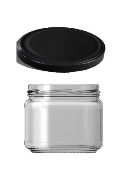 Paşabahçe Cam Kavanoz 300 cc Siyah Kapaklı Magnolia 48 Adet Paşabahçe Cam Kavanoz 300 cc Siyah Kapaklı Magnolia 48 Adet