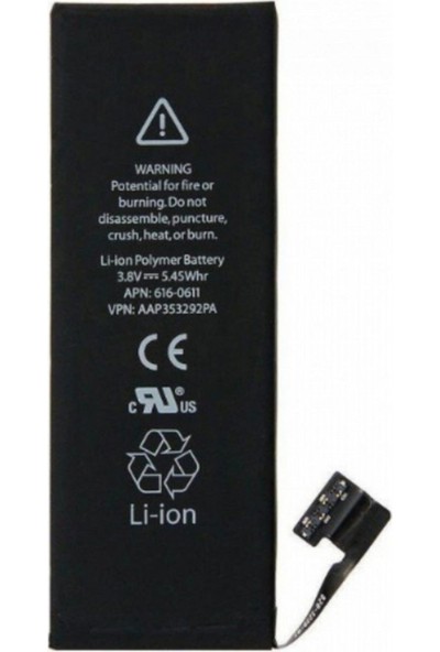 Kensa Apple iPhone 5s Uyumlu Batarya Kensa Apple iPhone 5s Uyumlu Batarya