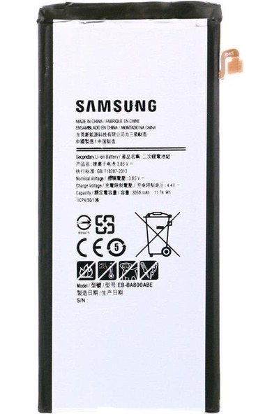 Kensa Samsung Galaxy A8 A800 Batarya Pil 3050MAH Kensa Kensa Samsung Galaxy A8 A800 Batarya Pil 3050MAH Kensa