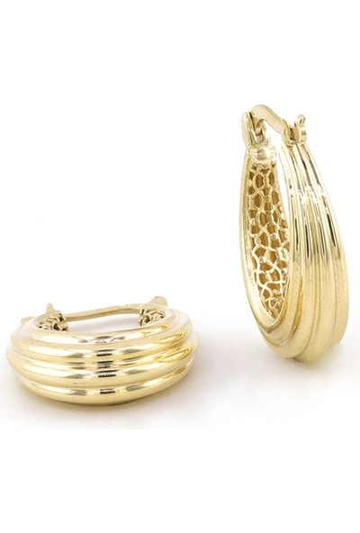 Altınkaynak 14 Ayar Halka Altın Küpe