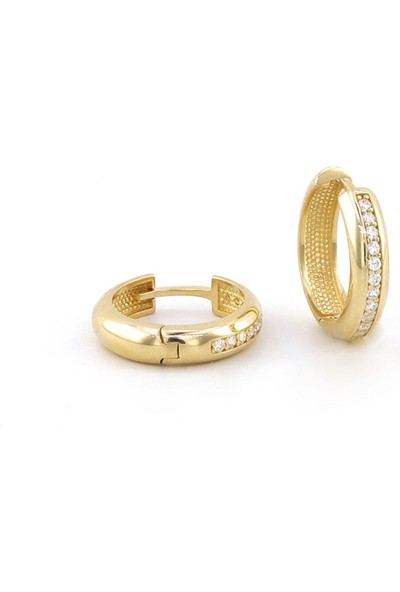 Altınkaynak 14 Ayar Halka Altın Küpe