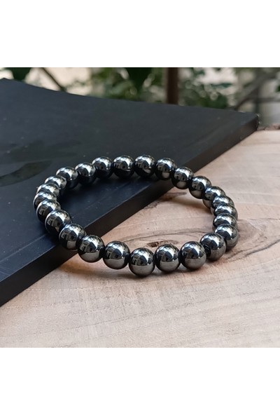 Çınar E-Ticaret Hematit Doğaltaş Bileklik - B445