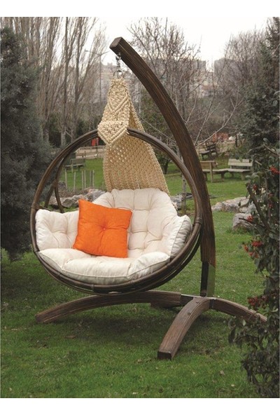 Romano Bahçe Balkon Teras Salıncağı RMN-S104, Kahverengi