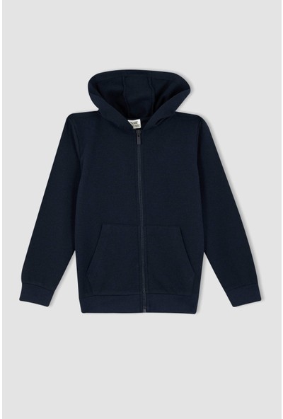 DeFacto Erkek Çocuk Regular Fit Kapüşonlu Kanguru Cepli Pike Sweatshirt Hırka X5844A622AU DeFacto Erkek Çocuk Regular Fit Kapüşonlu Kanguru Cepli Pike Sweatshirt Hırka X5844A622AU