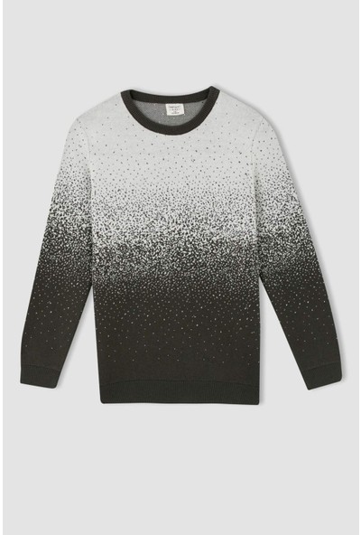 DeFacto Erkek Çocuk Regular Fit Bisiklet Yaka Triko Kazak U5190A622WN