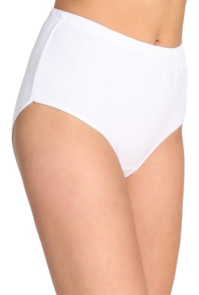 Tutku Kadın 4'lü Kalın Bel Ribana Bato | Beyaz