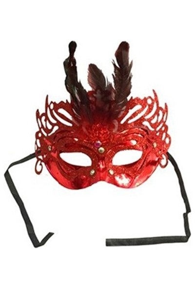 Red Line Tüylü Parti Maskeleri 12 Adet