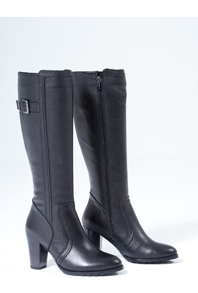 CZ London Hakiki Deri Kadın Çizme Saraçlı Topuklu Kışlık Ayakkabı CZ London Hakiki Deri Kadın Çizme Saraçlı Topuklu Kışlık Ayakkabı