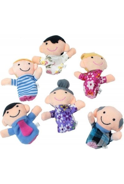 Hilall Shop 6'lı Aile Parmak Kukla Hilall Shop 6'lı Aile Parmak Kukla