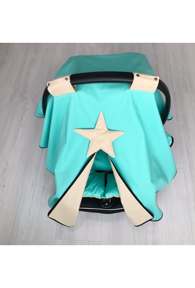 Cey Official Puset Örtüsü ve Minderi Su Yeşili Set