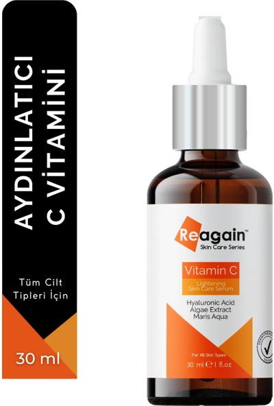 Reagain C Vitamini Cilt Bakım Serumu (Hyaluronic Acid + Maris Aqua) Reagain C Vitamini Cilt Bakım Serumu (Hyaluronic Acid + Maris Aqua)