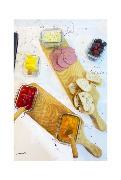 May Home Ahşap 2'li Sunumluk & Servislik